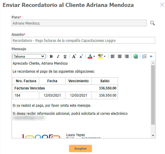 Cómo enviar un recordatorio de pago a un cliente y verificar aquellos ...