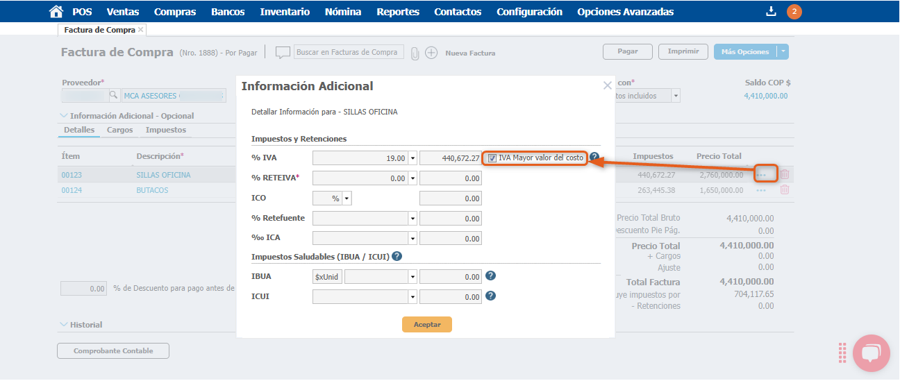 Cómo verificar la información de IVA mayor valor del costo o gasto para ...