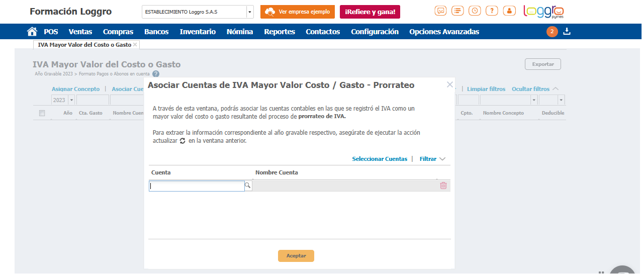 Cómo verificar la información de IVA mayor valor del costo o gasto para ...