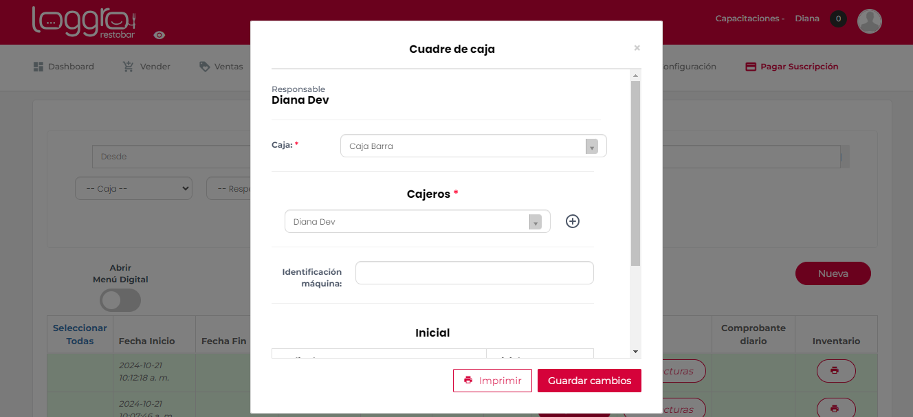 Cómo realizar una apertura de caja